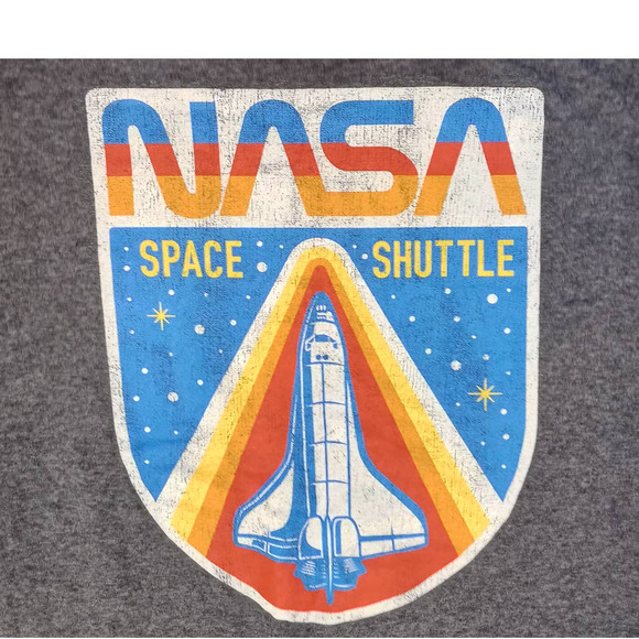Fifth Sun | Shirts | Xl Nasa Crew Neck Tshirt Gray Rocket Space Shuttle ...